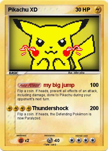Pokémon Pikachu XD 2 2 - my big jump - My Pokemon Card