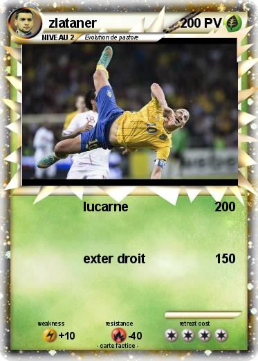Pokémon zlataner - lucarne - Ma carte Pokémon