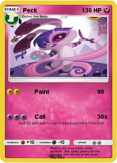 Pokémon Peck 24 24 - Paint - My Pokemon Card