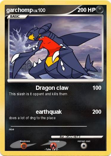 Pokémon garchomp 901 901 - Dragon claw - My Pokemon Card