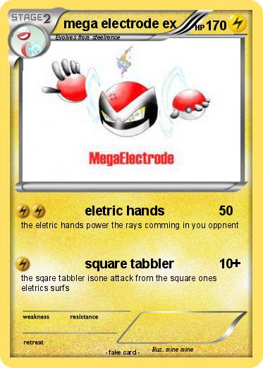 Pokémon mega electrode ex - eletric hands - My Pokemon Card