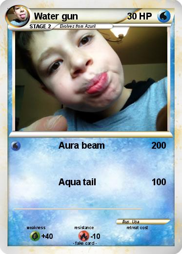 Pokémon Water gun 15 15 - Aura beam - My Pokemon Card