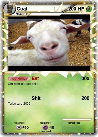 Pokémon Goat 262 262 - Eat - My Pokemon Card