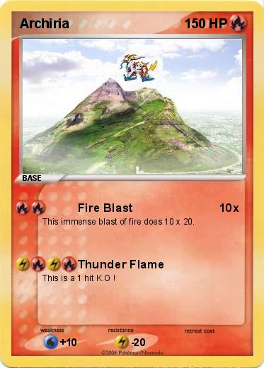 Pokémon Archiria - Fire Blast - My Pokemon Card