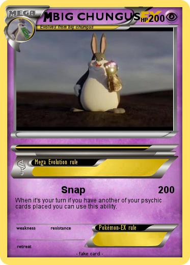 Pokémon BIG CHUNGUS 593 593 - Snap - My Pokemon Card