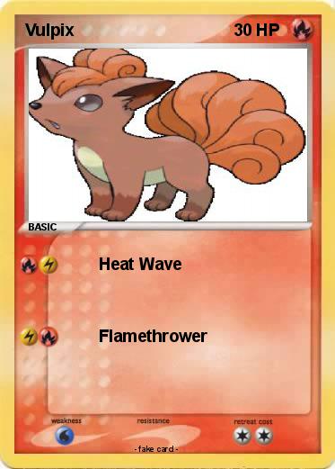 Pokémon Vulpix 316 316 - Heat Wave - My Pokemon Card