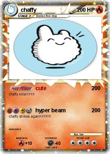 Pokémon chaffy - cute - My Pokemon Card