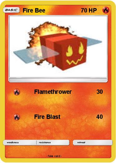 Pokémon Fire Bee 2 2 - Flamethrower - My Pokemon Card