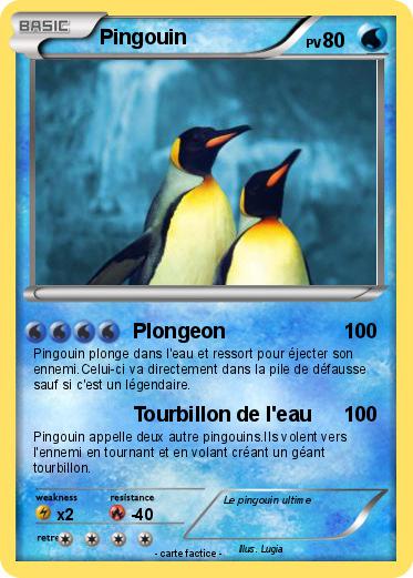 Pokémon Pingouin 195 195 - Plongeon - Ma carte Pokémon