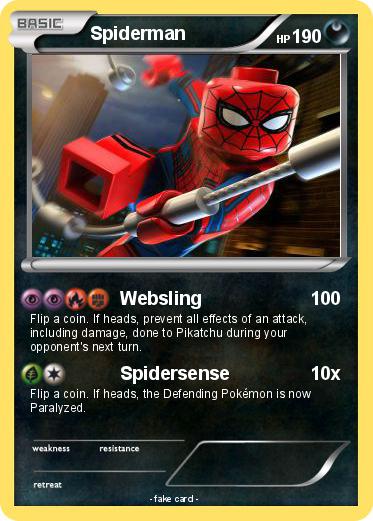 Pokémon Spiderman 789 789 - Websling - My Pokemon Card