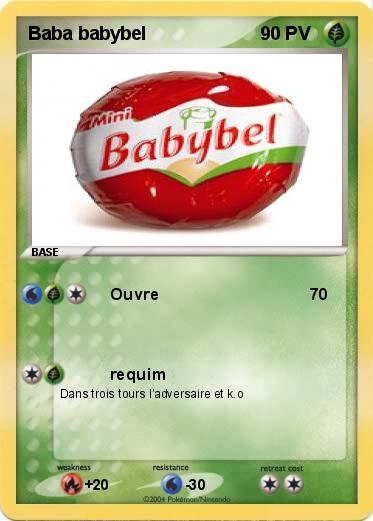 Pokémon Baba babybel - Ouvre - Ma carte Pokémon