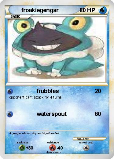 Pokémon froakiegengar - frubbles - My Pokemon Card