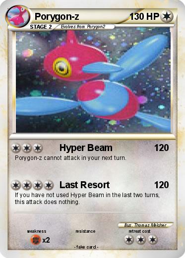 Pokémon Porygon z 110 110 - Hyper Beam - My Pokemon Card