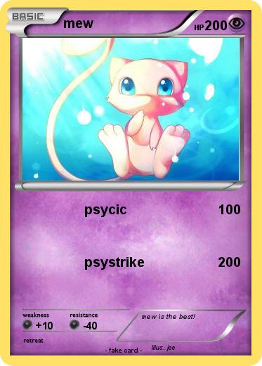 Pokémon mew 7923 7923 - psycic - My Pokemon Card