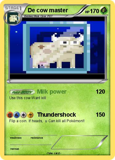 Pokémon De cow master - Milk power - My Pokemon Card