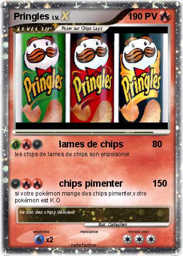 Pokémon Pringles 44 44 - lames de chips - Ma carte Pokémon