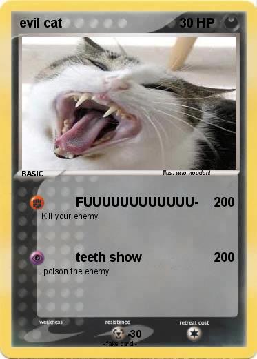 Pokémon evil cat 85 85 - FUUUUUUUUUUUU- - My Pokemon Card