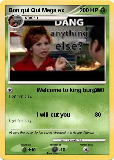 Pokémon Bon qui Qui Mega ex - Welcome to king burger - My Pokemon Card