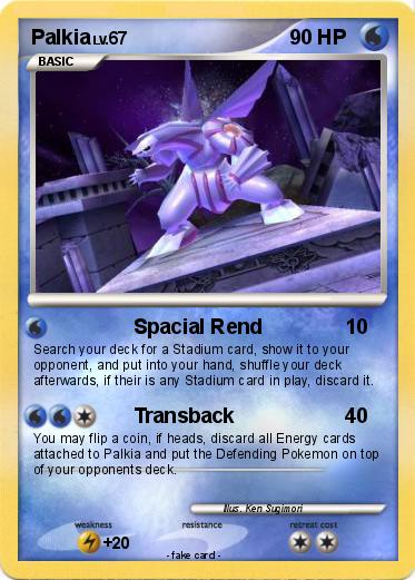 Pokémon Palkia 3586 3586 - Spacial Rend - My Pokemon Card