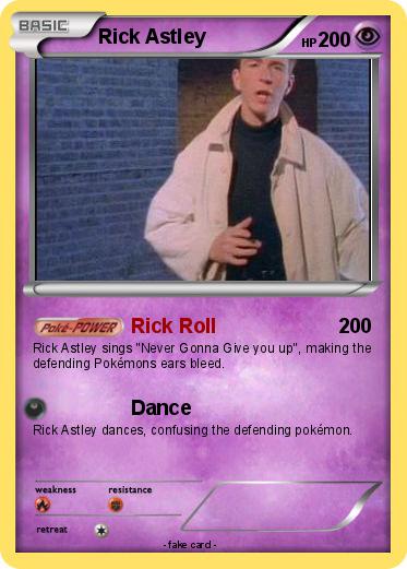Pokémon Rick Astley 134 134 - Rick Roll - My Pokemon Card