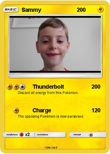 Pokémon Sammy 353 353 - Thunderbolt - My Pokemon Card