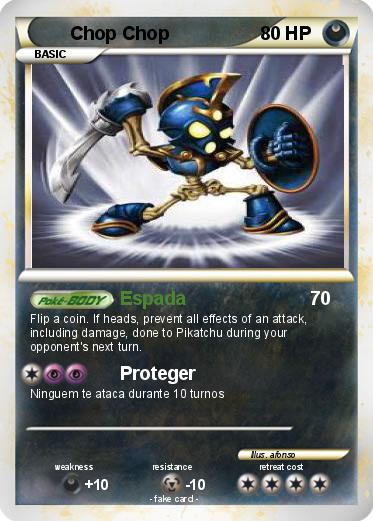 Pokémon Chop Chop 250 250 - Espada - My Pokemon Card