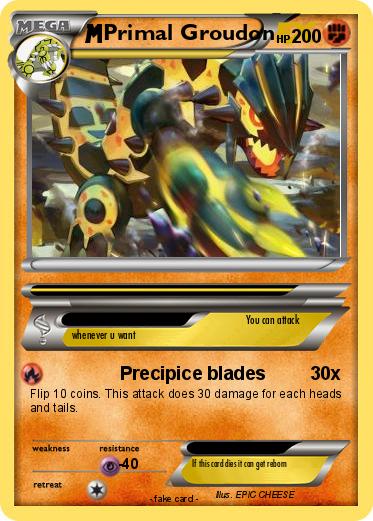 Pokémon Primal Groudon 457 457 - Precipice blades - My Pokemon Card