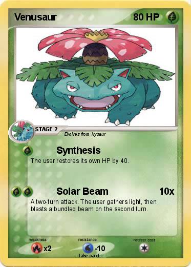 Pokémon Venusaur 824 824 - Synthesis - My Pokemon Card