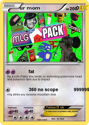 Pokémon ur mom 150 150 - fat - My Pokemon Card
