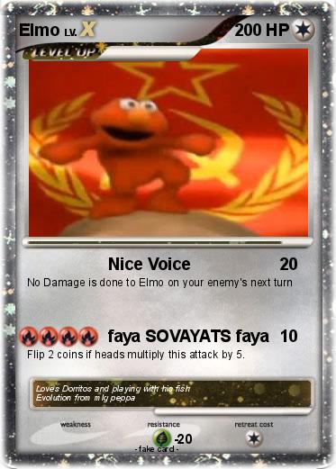 Pokémon Elmo 1183 1183 - Nice Voice - My Pokemon Card