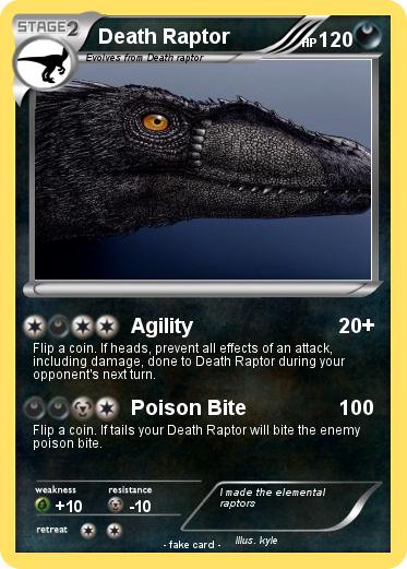 Pokémon Death Raptor 3 3 - Agility - My Pokemon Card