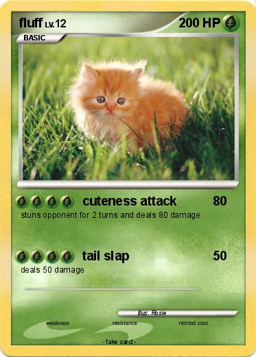 Pokémon fluff 44 44 - cuteness attack - My Pokemon Card