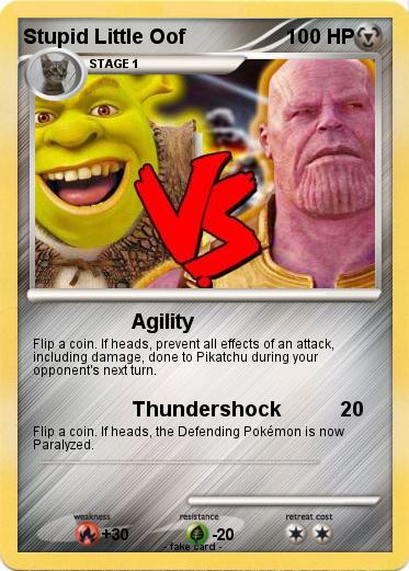 Pokémon Stupid Little Oof - Agility - My Pokemon Card