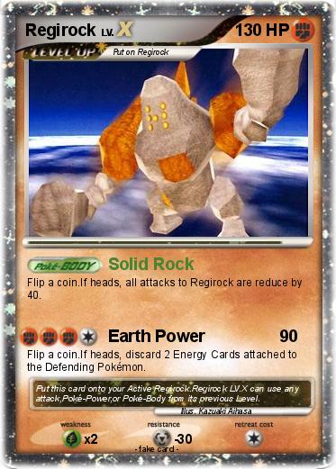 Pokémon Regirock 112 112 - Solid Rock - My Pokemon Card