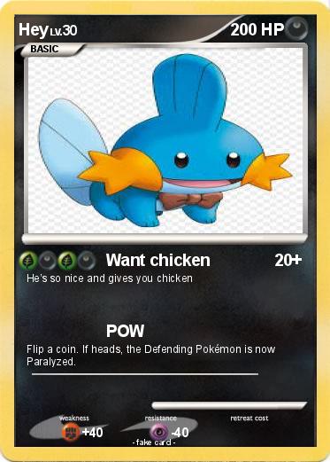 Pokémon Hey 212 212 - Want chicken - My Pokemon Card