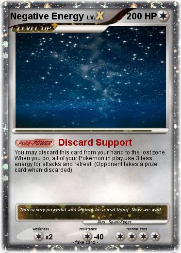 Pokémon Negative Energy 1 1 - Discard Support - My Pokemon Card