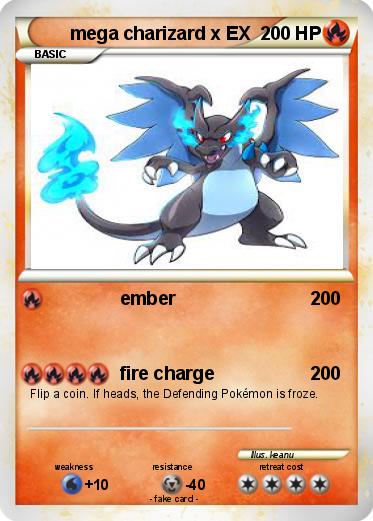 Pokémon mega charizard x EX 12 12 - ember - My Pokemon Card