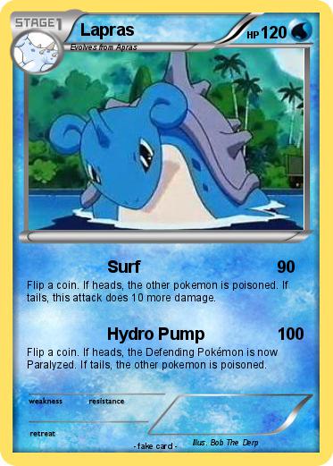 Pokémon Lapras 172 172 - Surf - My Pokemon Card