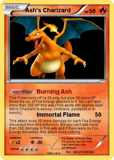 Pokémon Ash s Charizard 102 102 - Burning Ash - My Pokemon Card