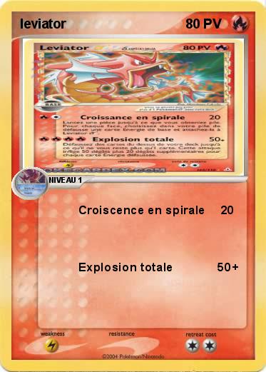 Pokémon leviator 37 37 - Croiscence en spirale - Ma carte Pokémon