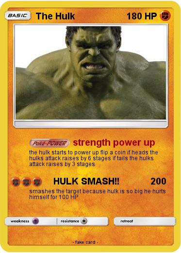 Pokémon The Hulk 79 79 - strength power up - My Pokemon Card