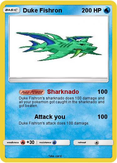Pokémon Duke Fishron 32 32 - Sharknado - My Pokemon Card