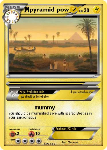 Pokémon pyramid pow - mummy - My Pokemon Card