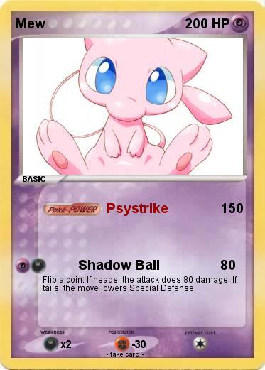 Pokémon Mew 7989 7989 - Psystrike - My Pokemon Card