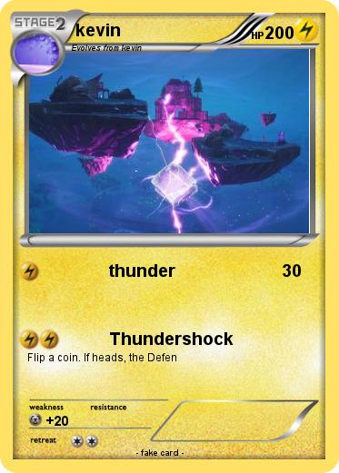 Pokémon kevin 1705 1705 - thunder - My Pokemon Card