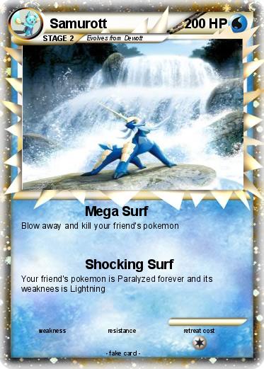 Pokémon Samurott 286 286 - Mega Surf - My Pokemon Card