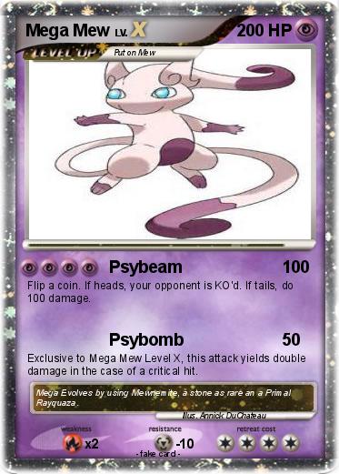 Pokémon Mega Mew 48 48 - Psybeam - My Pokemon Card
