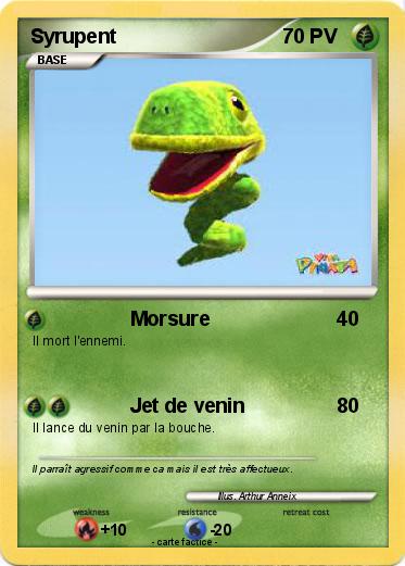 Pokémon Syrupent - Morsure - Ma carte Pokémon