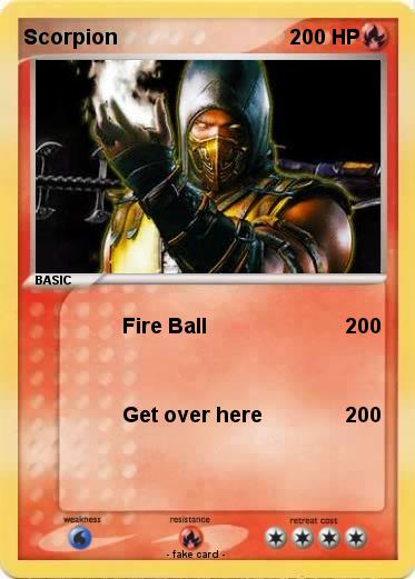 Pokémon Scorpion 1090 1090 - Fire Ball - My Pokemon Card