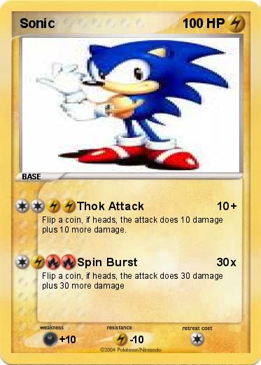 Pokémon Sonic 43 43 - Thok Attack - My Pokemon Card